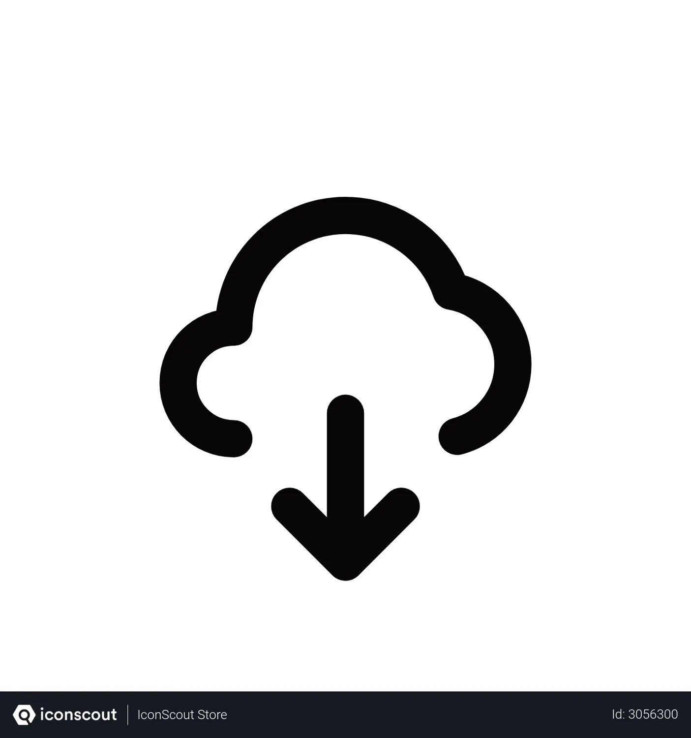 Free Cloud Download Animated Icon download in JSON, LOTTIE or MP4 format