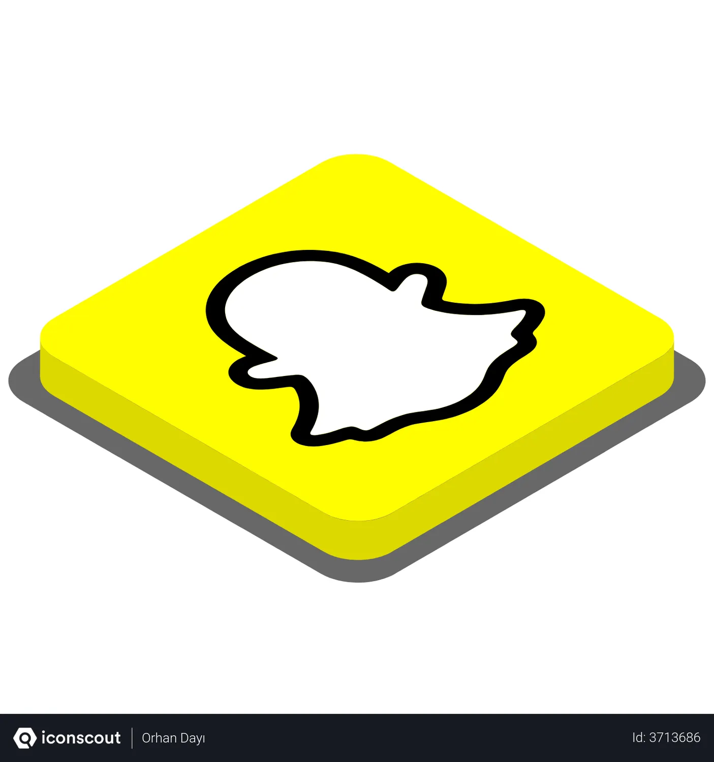 Free Snapchat Logo Animated Logo download in JSON, LOTTIE or MP4 format