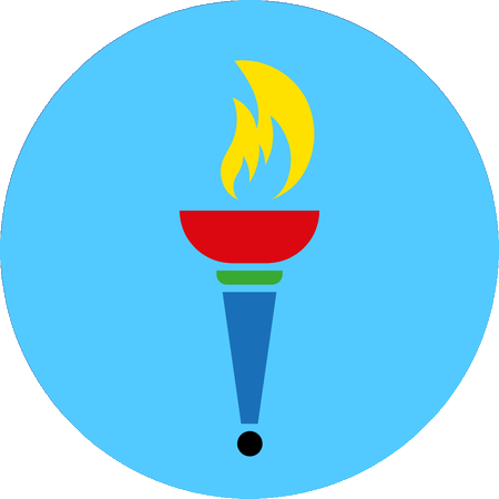 Olympic Torch Animated Clip Art