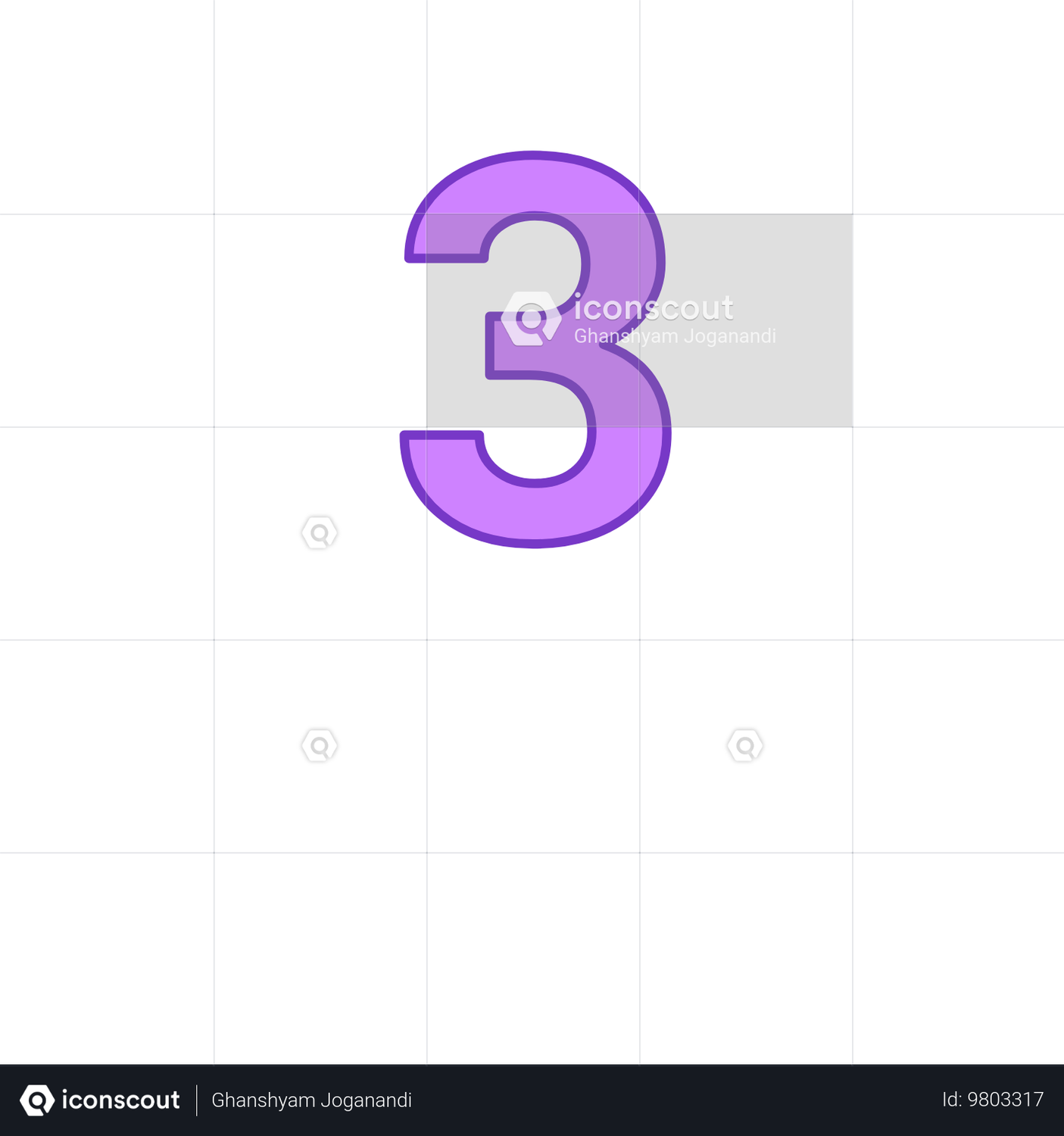 1 To 3 Counting Number Animation by Ghanshyam Joganandi | LottieFiles
