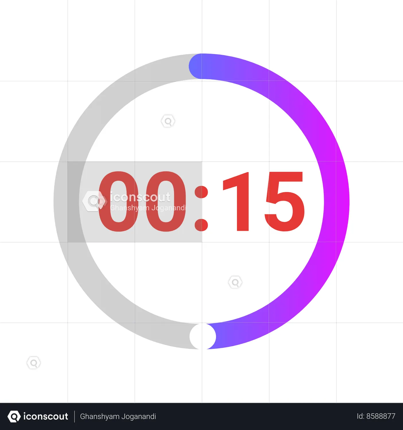 30 Second Timer Animated Icon Free Download User Interface Animated