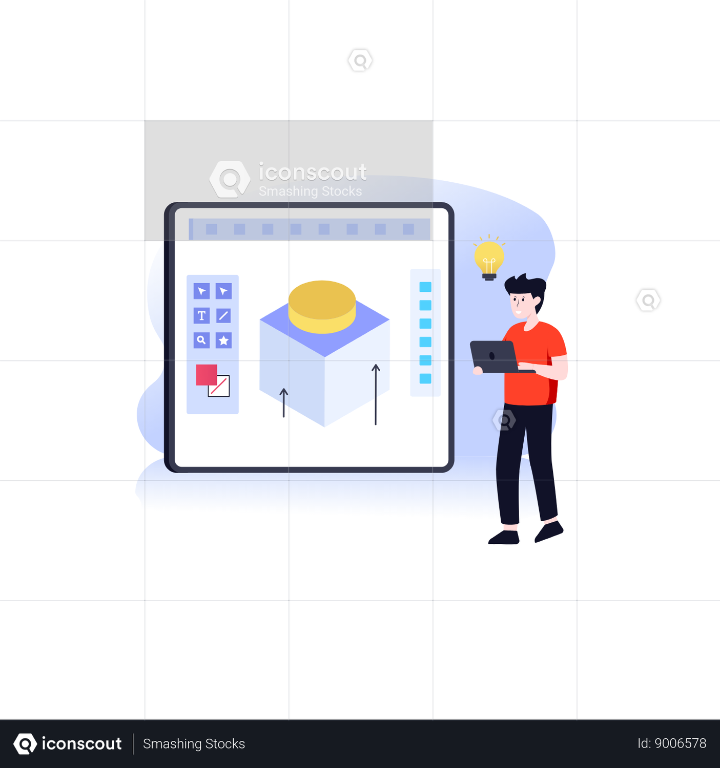 3D Modelling Animation by Smashing Stocks | LottieFiles