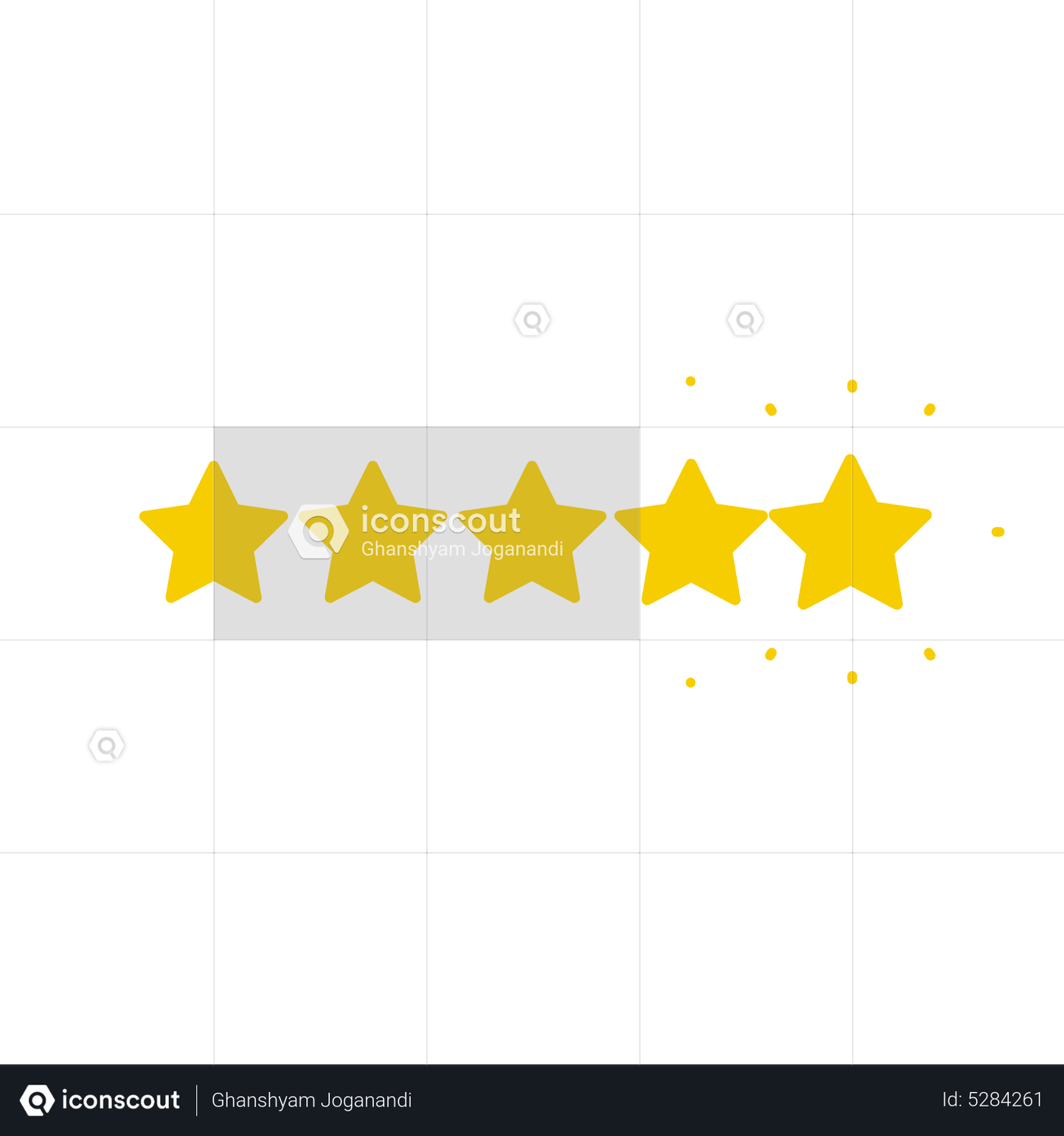 5 Star Rating Animation by Ghanshyam Joganandi | LottieFiles