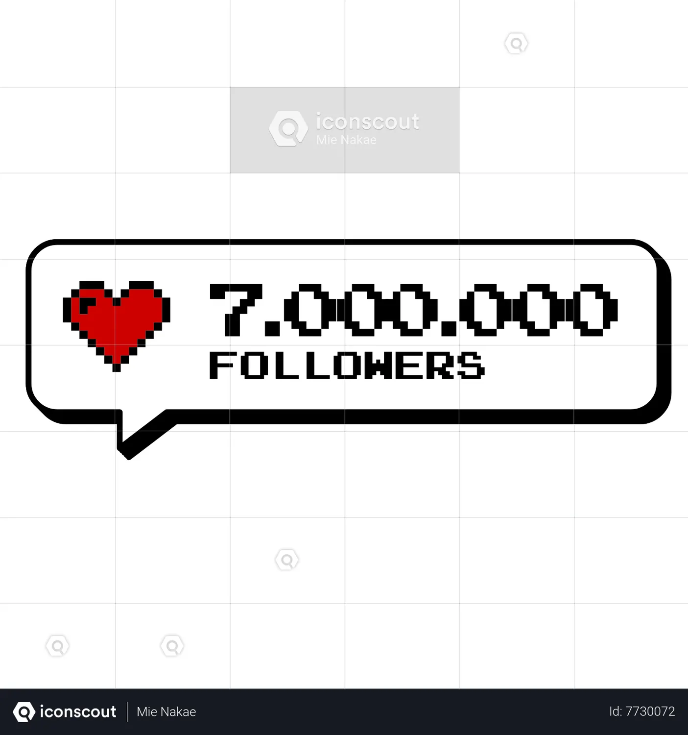 7 Millions Followers Animation - Free Download Miscellaneous Animations | IconScout