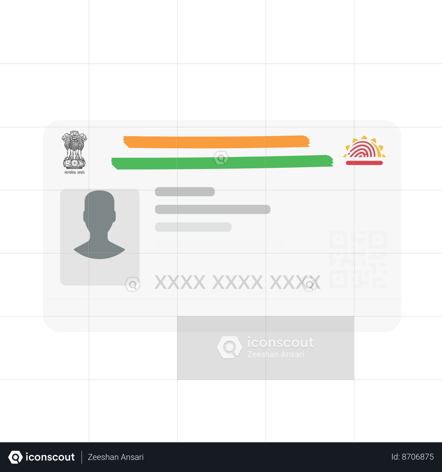 Aadhar Card Indian Identity Document Animation by Zeeshan Ansari ...