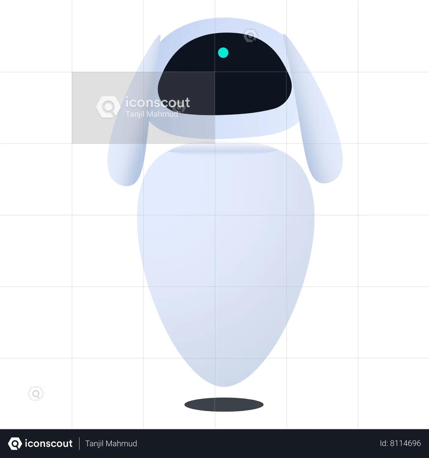 Ai Loading Robot Animated Icon download in JSON, LOTTIE or MP4 format