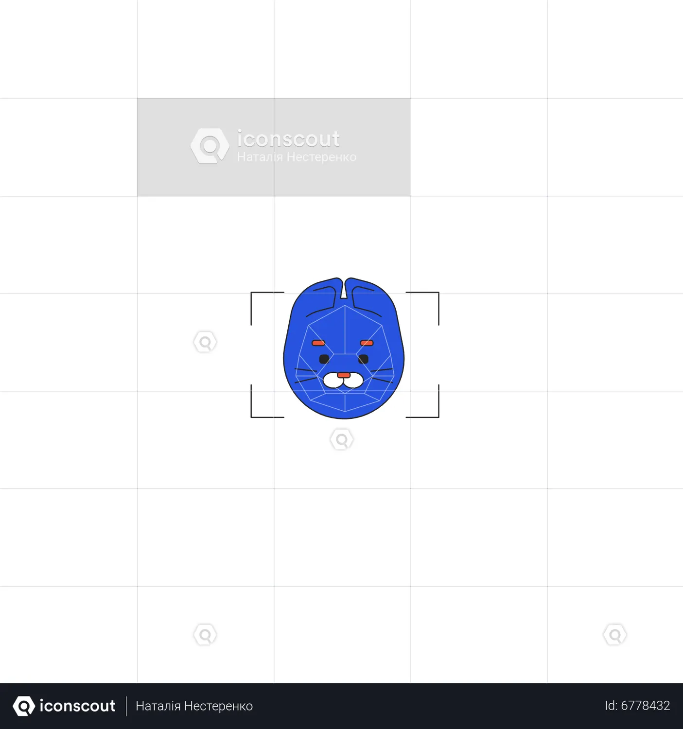 Ai Processing Cat Face Animated Illustration download in JSON, LOTTIE ...