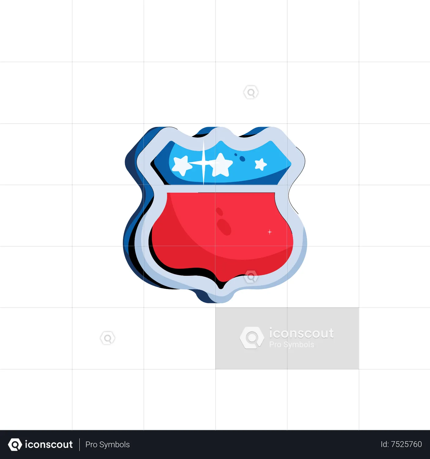 American Shield Animated Icon download in JSON, LOTTIE or MP4 format