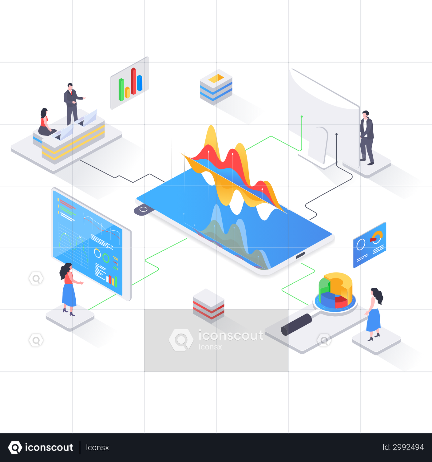 Análise de Big Data Animation by Iconsx | LottieFiles