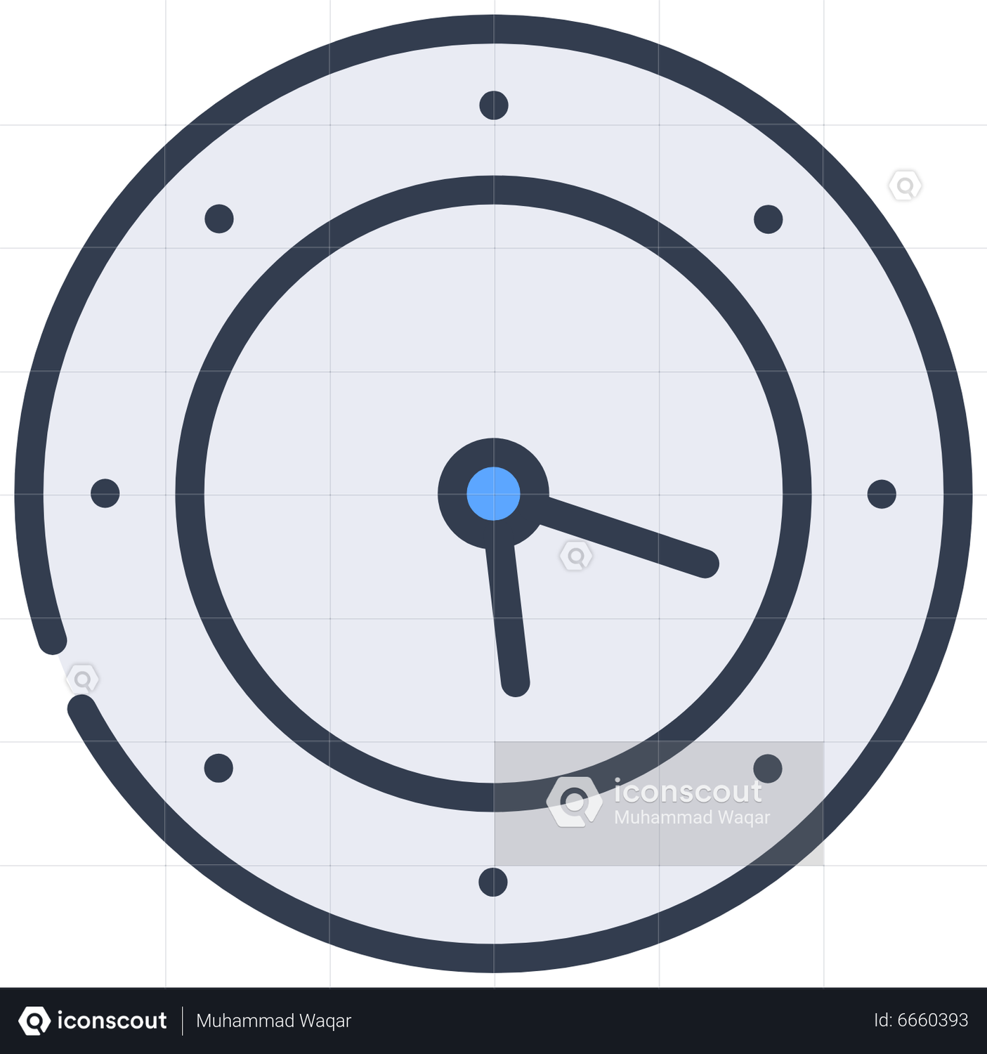 Analog Clock アニメーション by Muhammad Waqar | LottieFiles