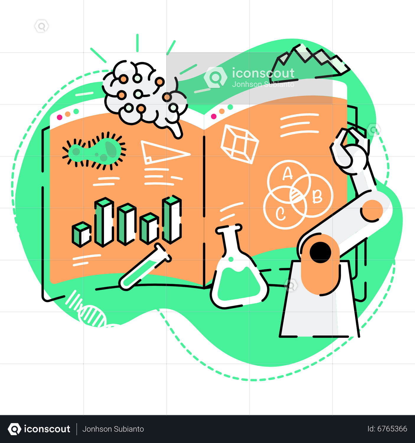 Artificial Intelligence and AI-Assisted Education Animation by Jonhson Subianto | LottieFiles