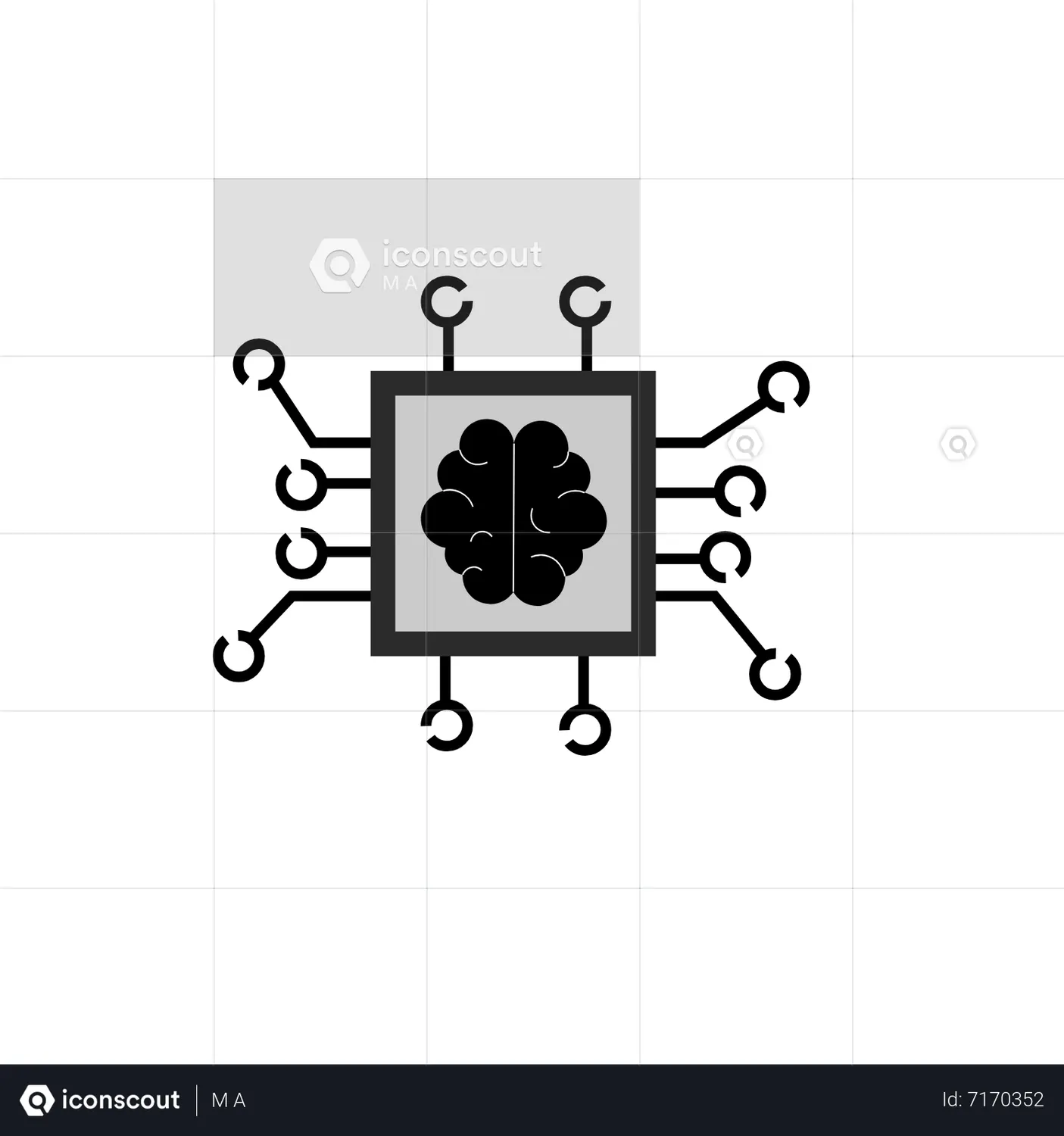 Artificial intelligence processing Animated Icon download in JSON ... Artificial intelligence processing Animated Icon download in JSON ...