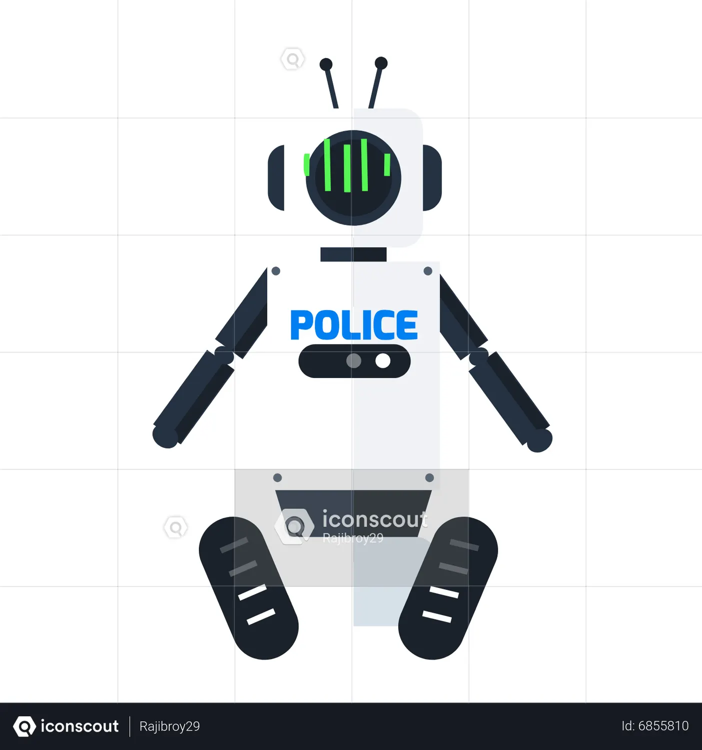 Artificial Intelligence Robot Police Animation - Free Download Science ...
