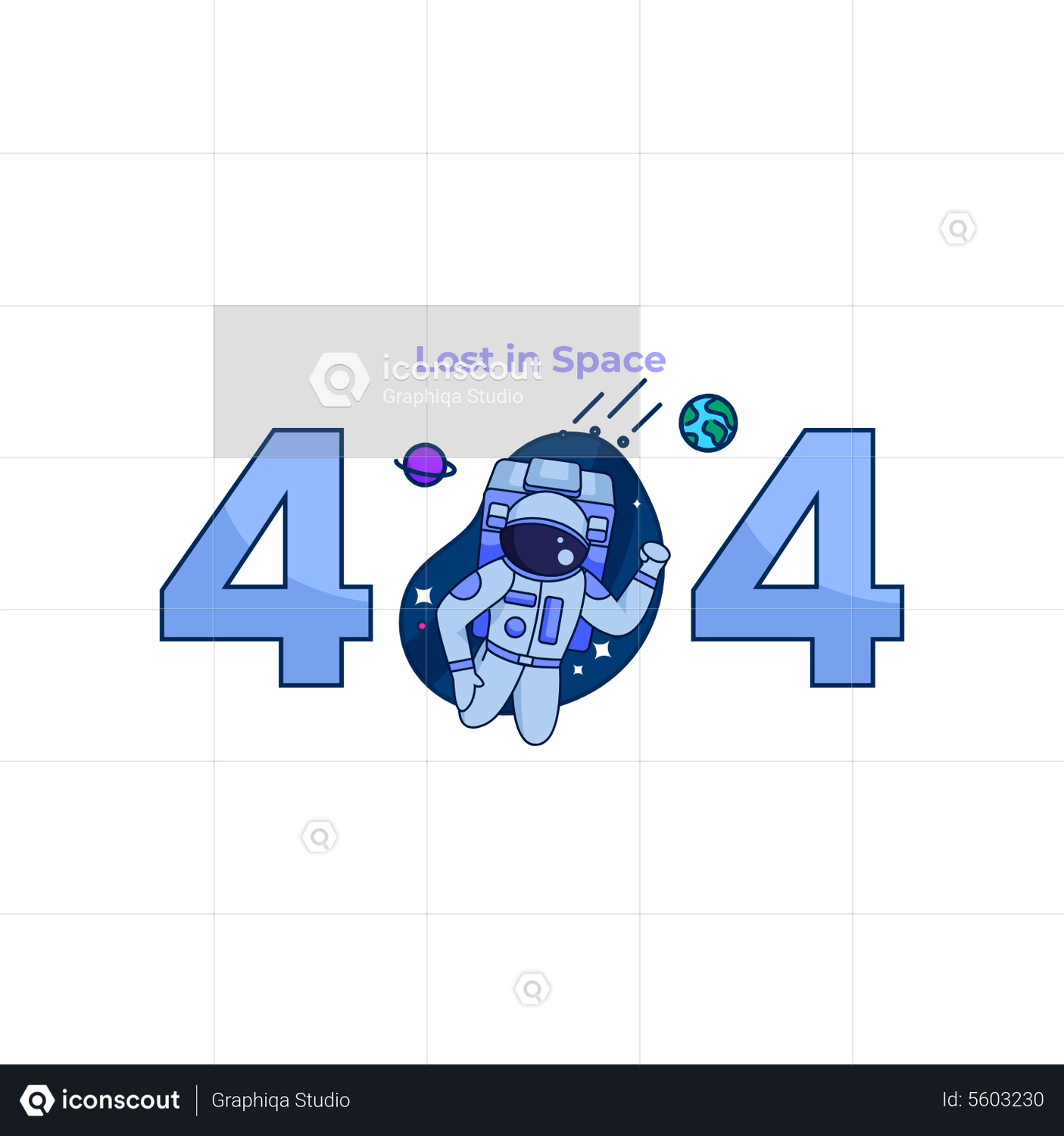 Astronaut Lost In Space Animation by Graphiqa Studio | LottieFiles