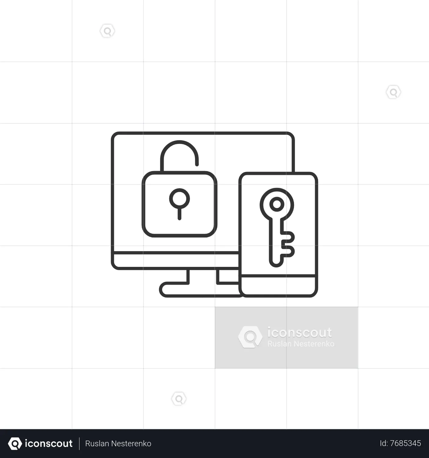 Authentication Animated Icon download in JSON, LOTTIE or MP4 format