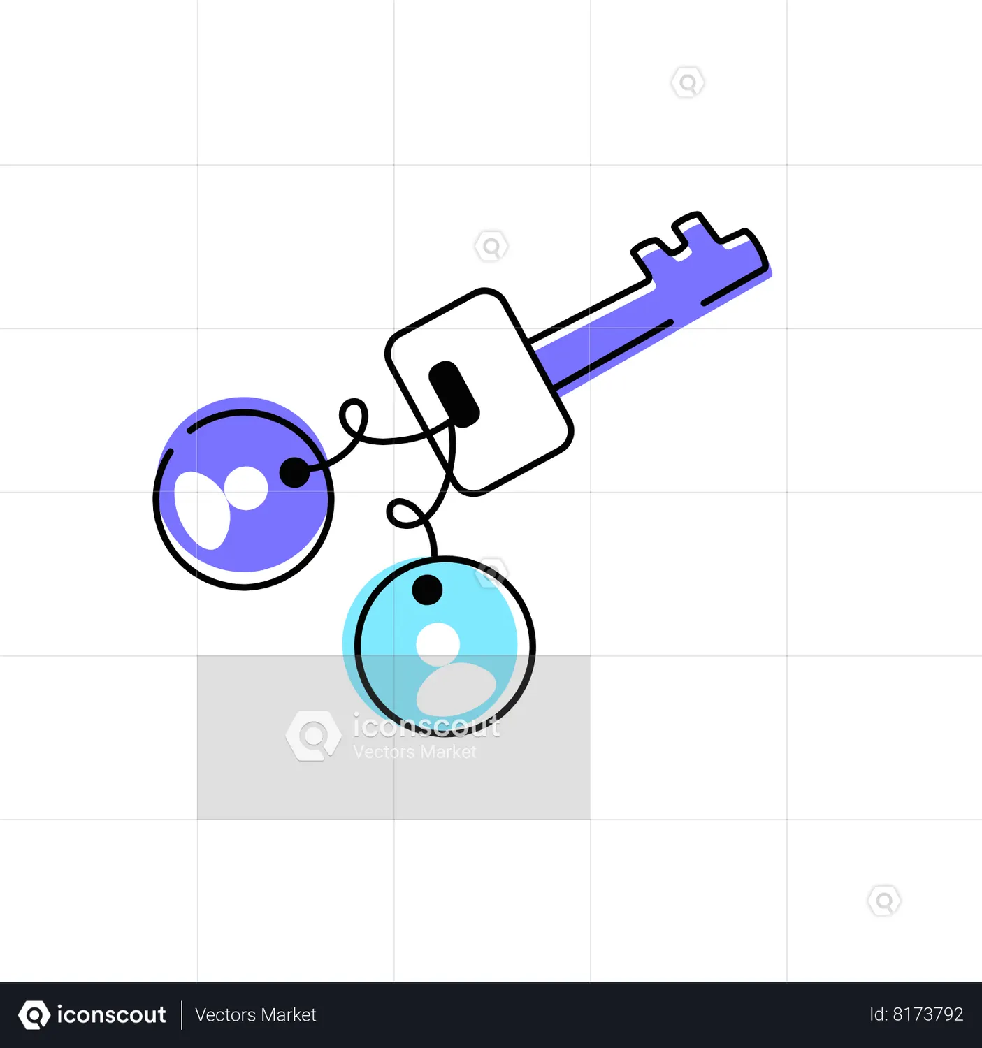 Authentication Key Animated Icon - Free Download Science & Technology ...