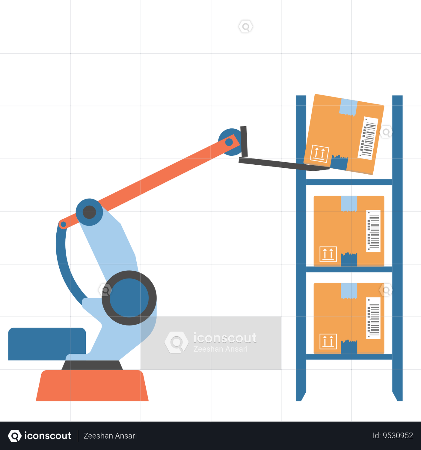 Automated Aligning Parcel In Warehouse Animation by Zeeshan Ansari ...