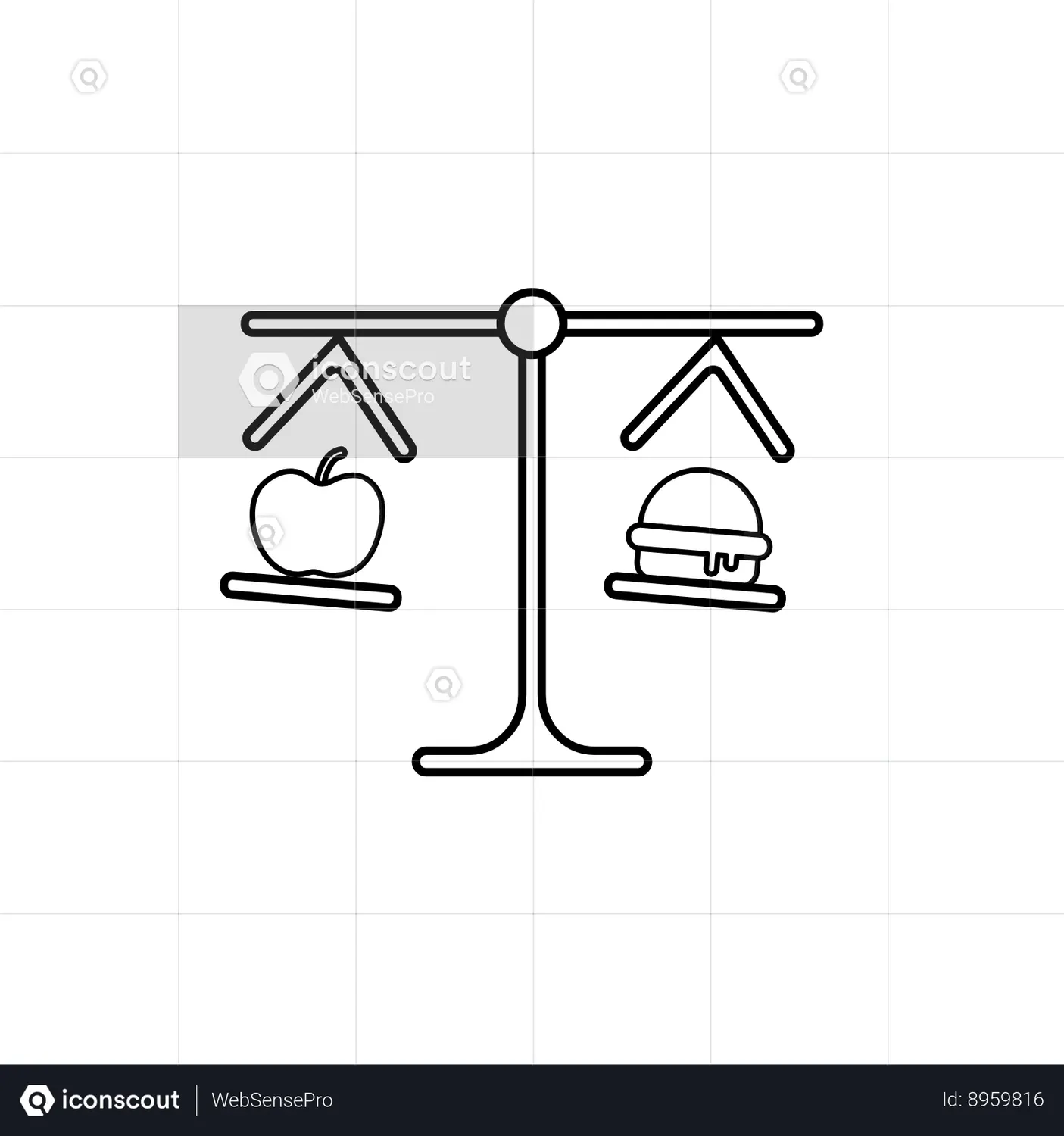 Balanced Diet Animated Icon download in JSON, LOTTIE or MP4 format