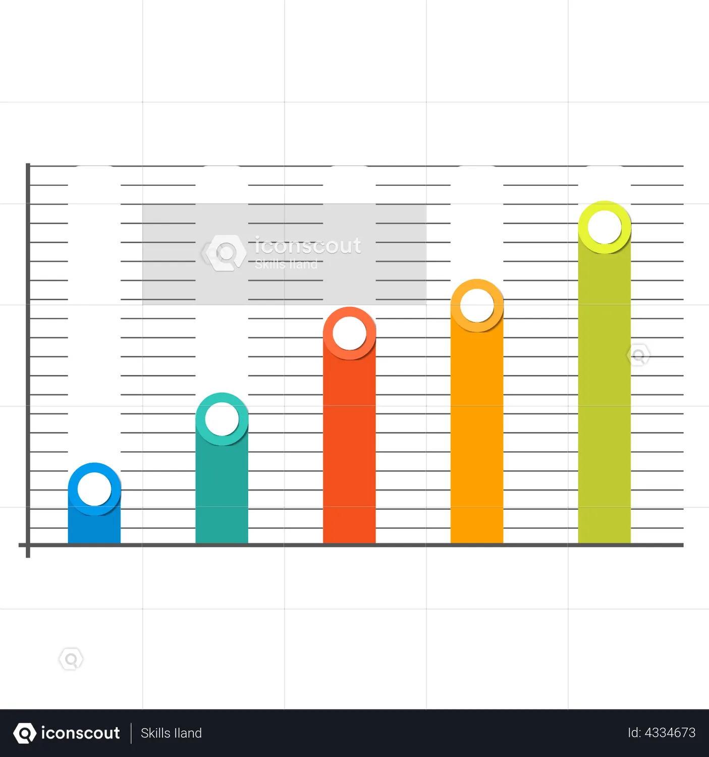 Bar Chart Animated Icon download in JSON, LOTTIE or MP4 format