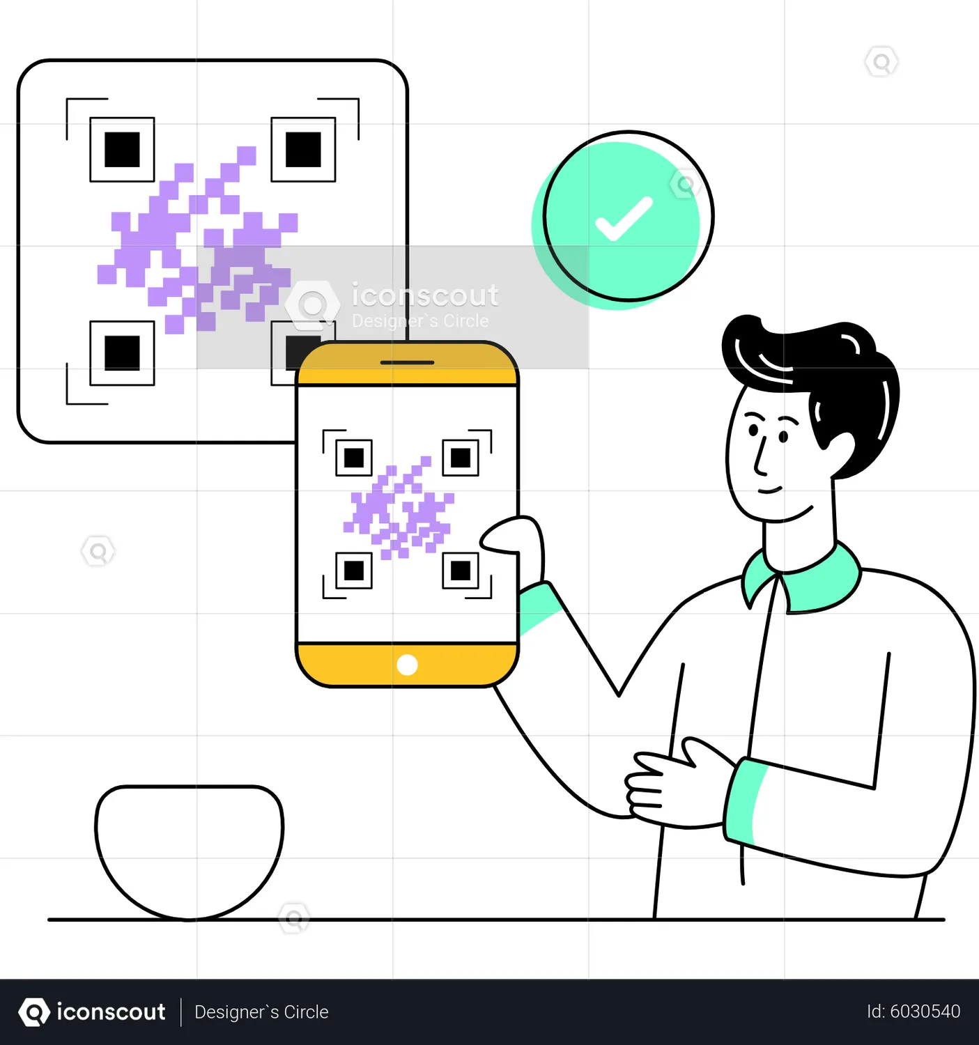 Barcode Scanning Animation - Free Download People Animations | IconScout