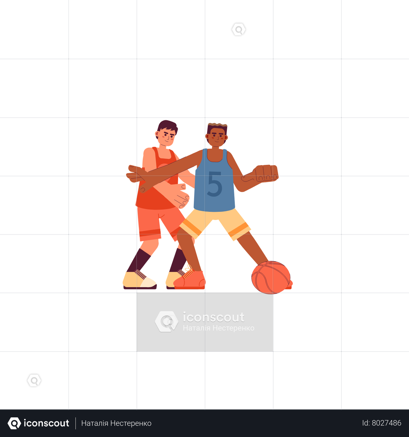 Basketball player dribbling Animation by Наталія Нестеренко | LottieFiles
