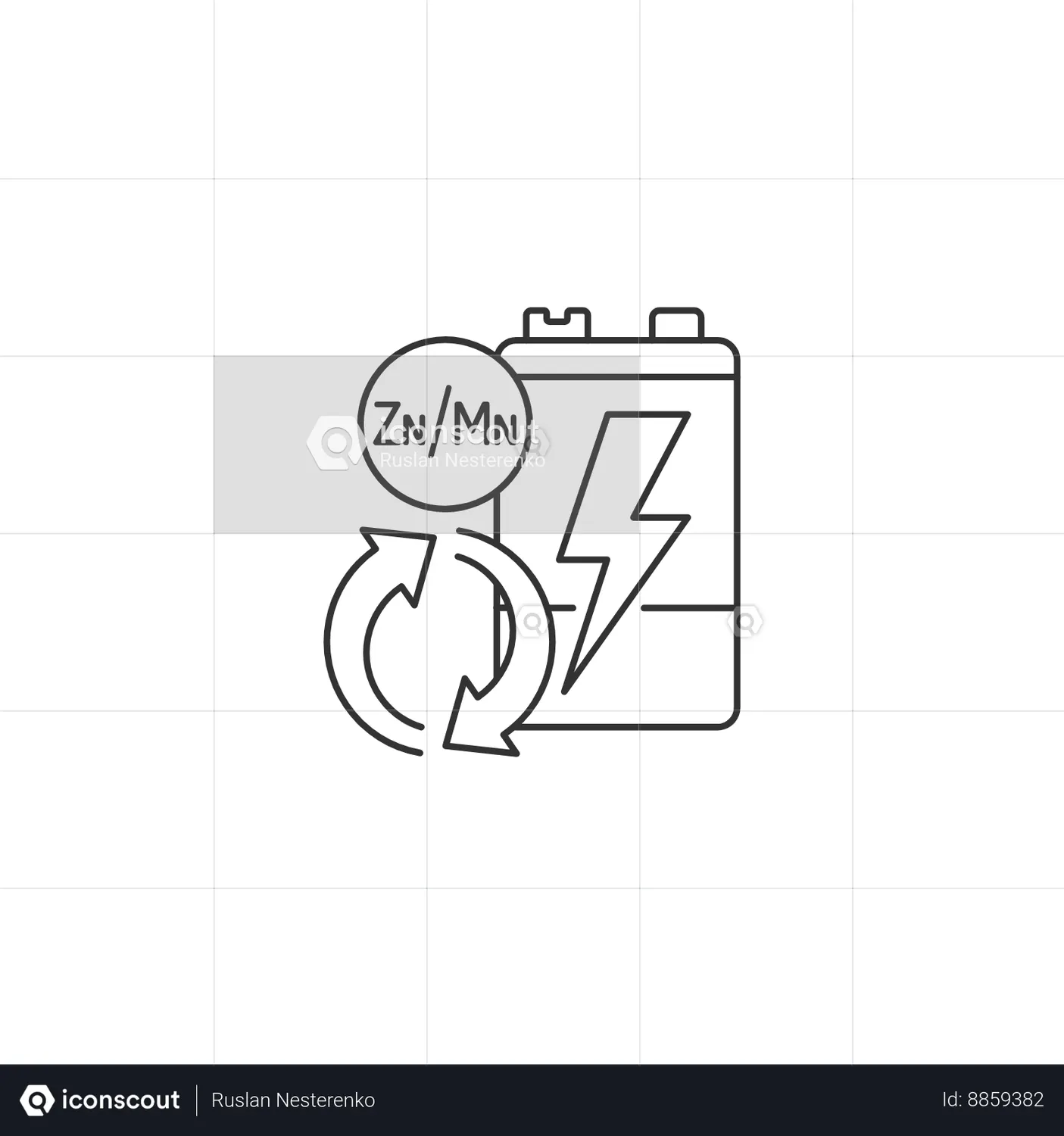 Battery reprocessing Animated Icon download in JSON, LOTTIE or MP4 format