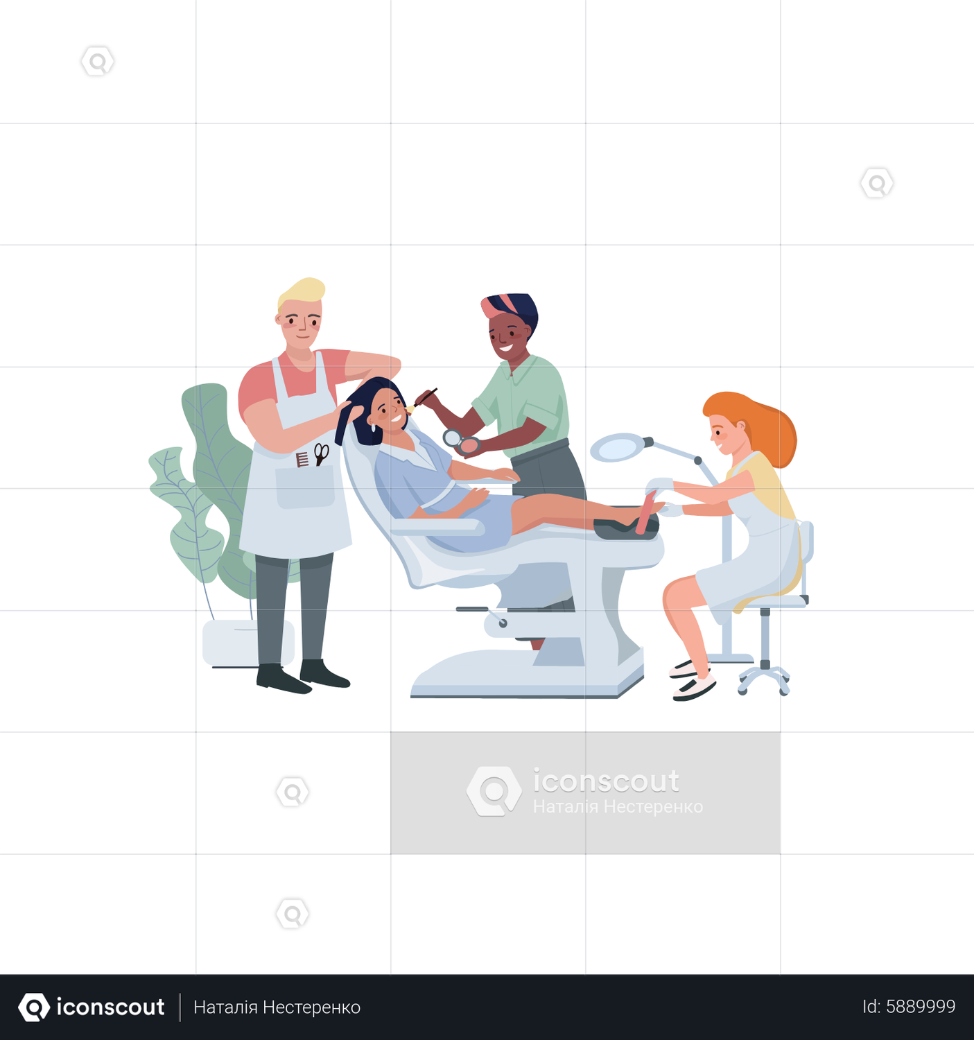 Beauty Salon Animation By Наталія Нестеренко Lottiefiles