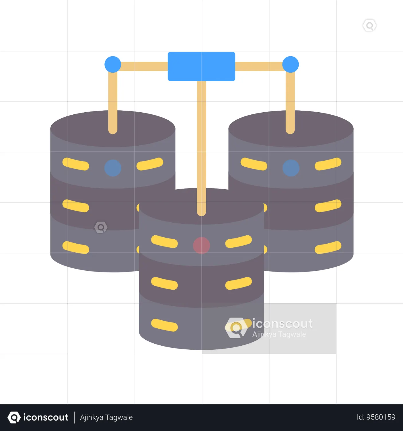 Big Database Animated Icon - Free Download Network & Communication ...