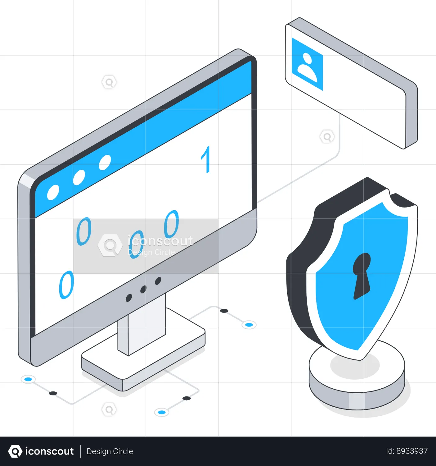 Binary Encryption Animated Illustration Download In Json Lottie Or Mp4 Format 