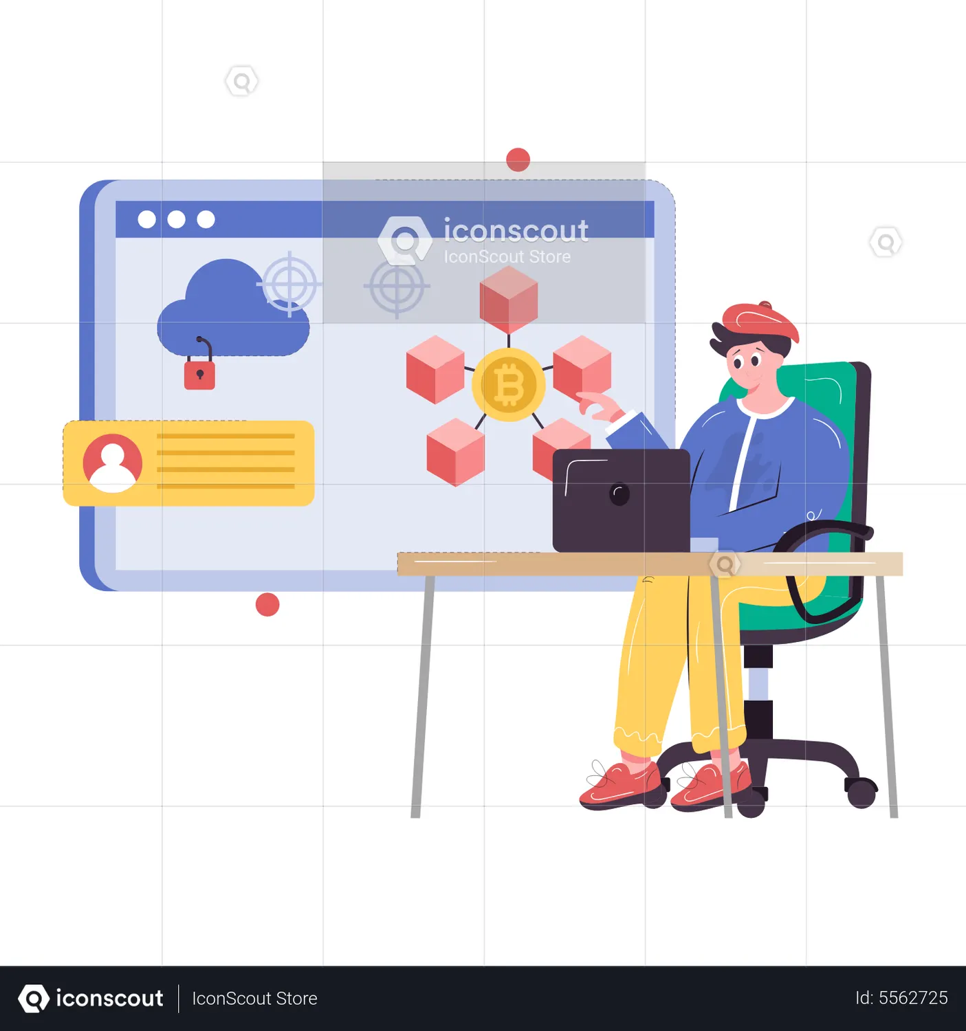 Bitcoin Cyber Security Developer Animation Free Download Science