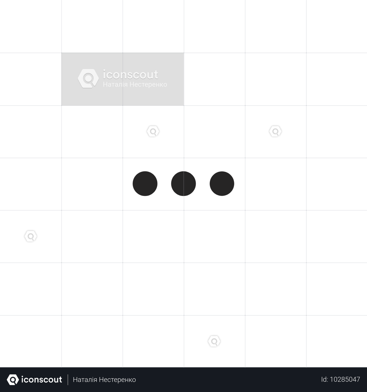 Blinking dots loading Animation by Наталія Нестеренко | LottieFiles