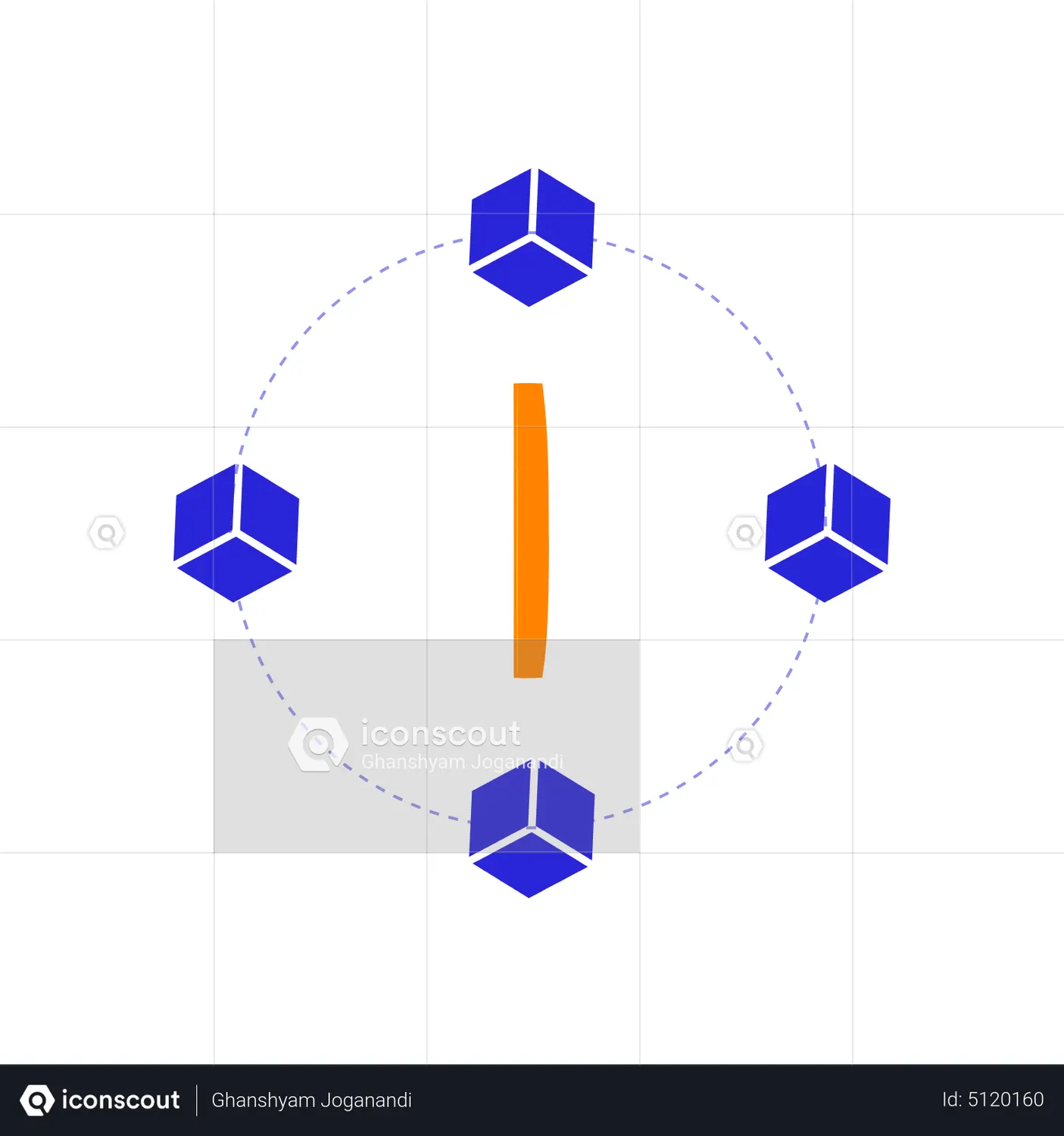 Blockchain Animated Icon download in JSON, LOTTIE or MP4 format