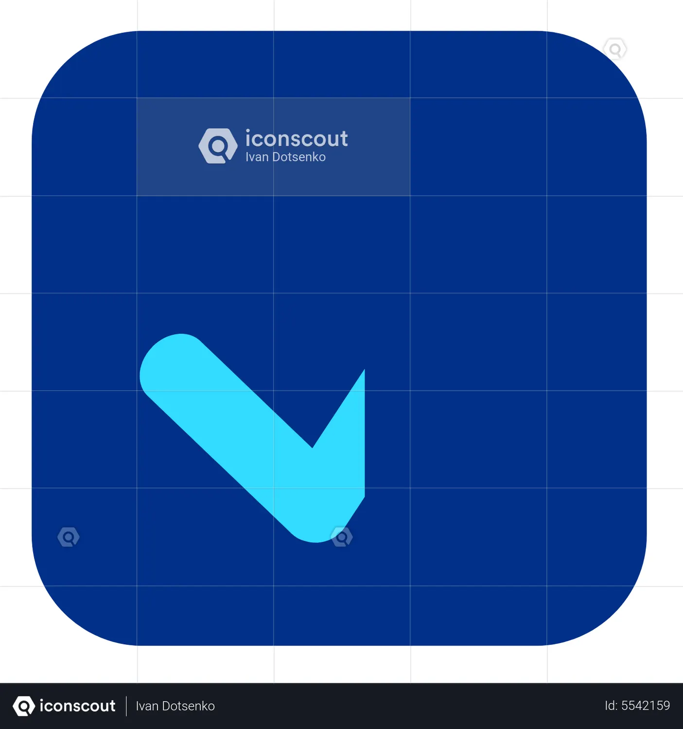 Blue Rounded Checkbox Animated Icon - Free Download User Interface ...
