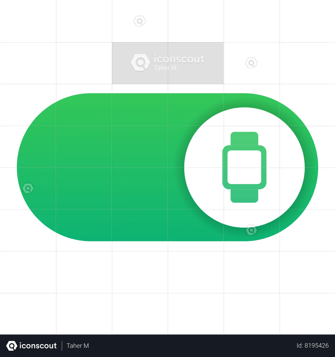 Botão De Alternância De Acesso Ao Smartwatch Animated Icon Download