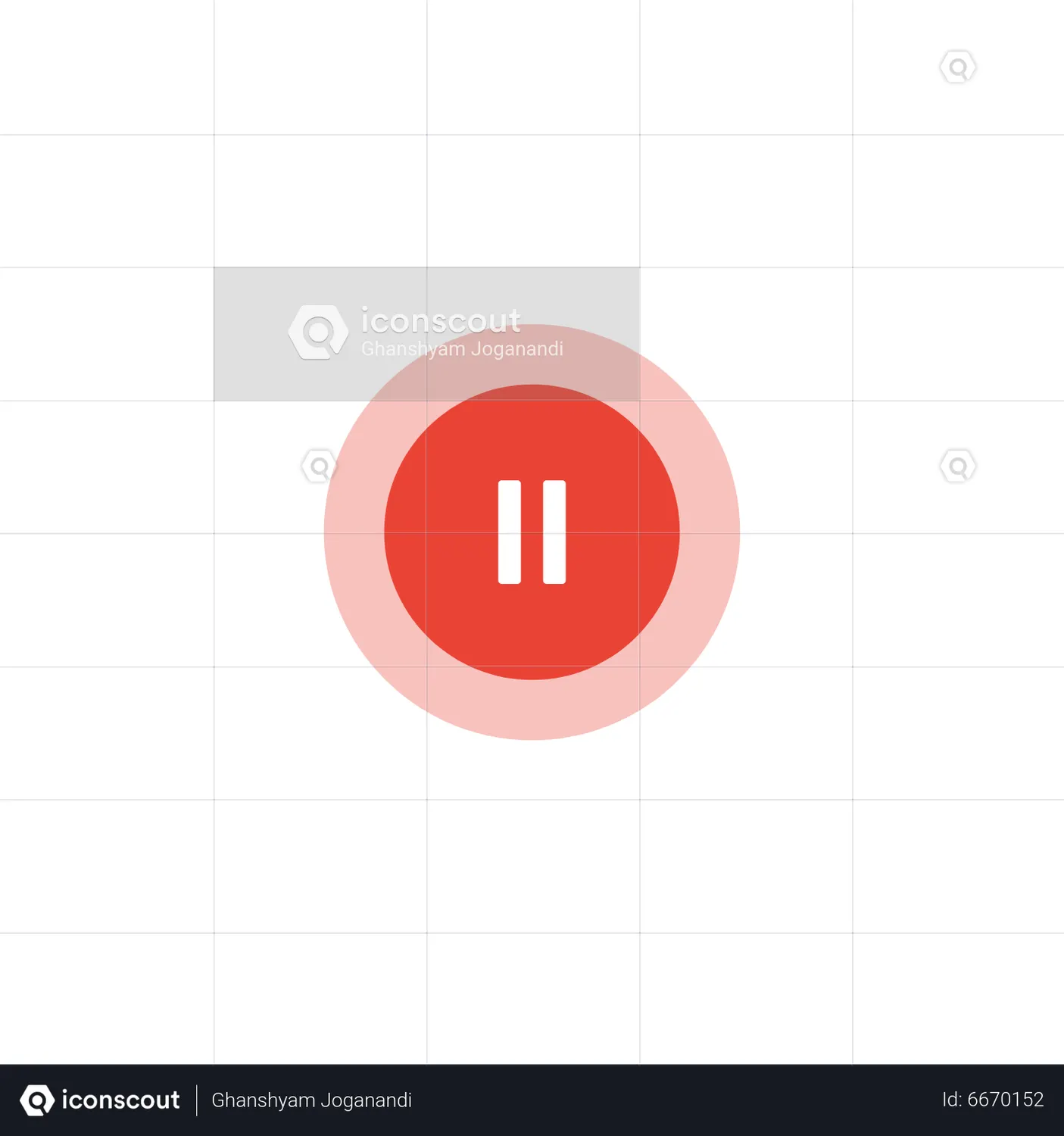 Botão De Pausa Animated Icon Download Gratuito Interface De Usuário
