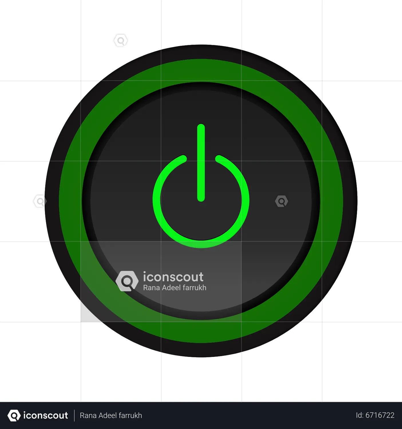 Botão De Energia Animated Icon Download Gratuito Interface De Usuário