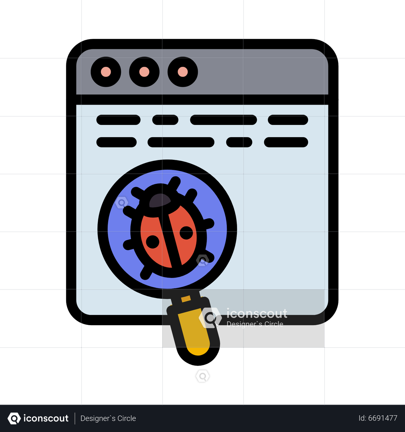 Bug Finding Animation by Design Circle | LottieFiles