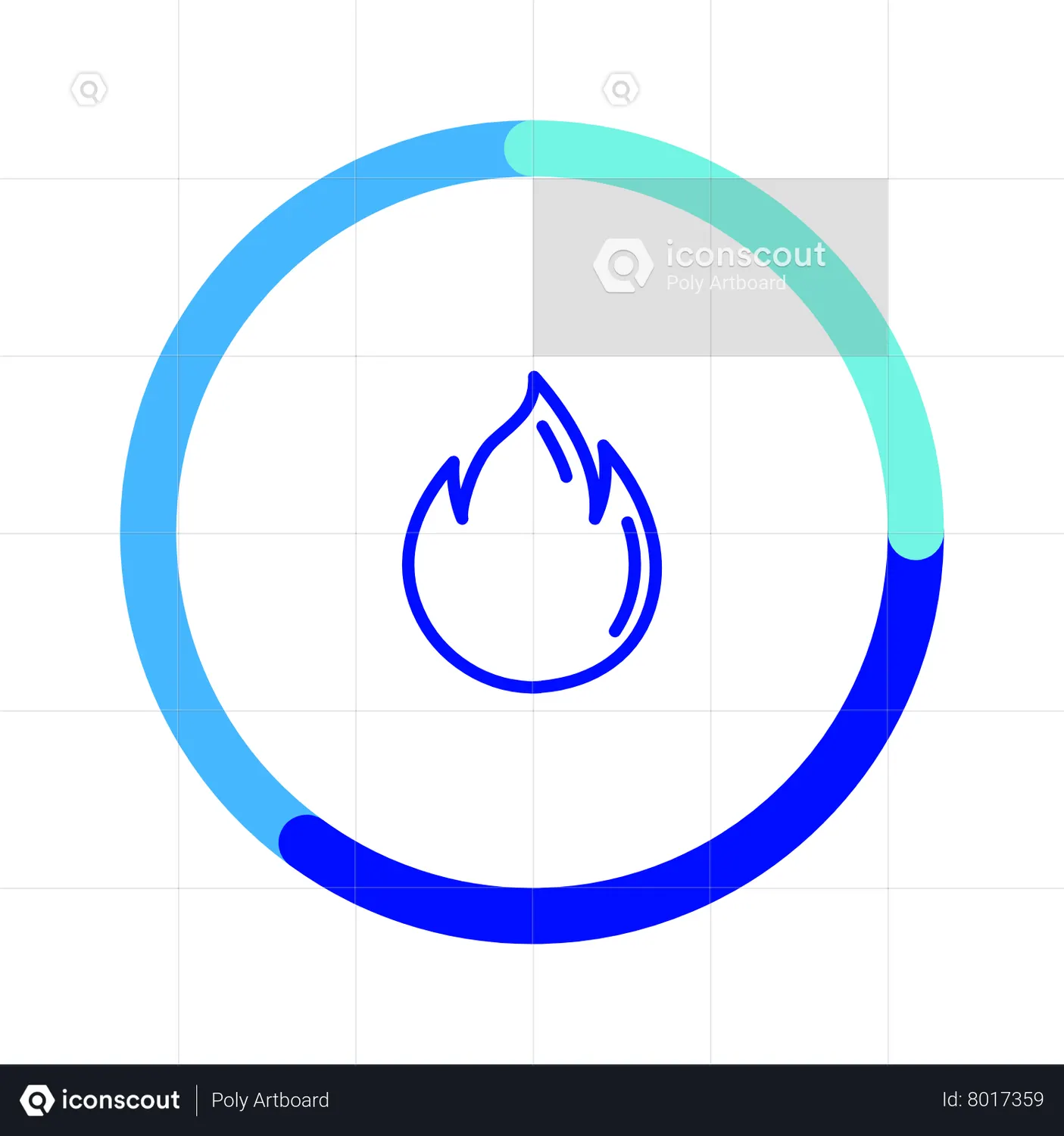 Burn Infographic Chart Animated Icon download in JSON, LOTTIE or MP4 format