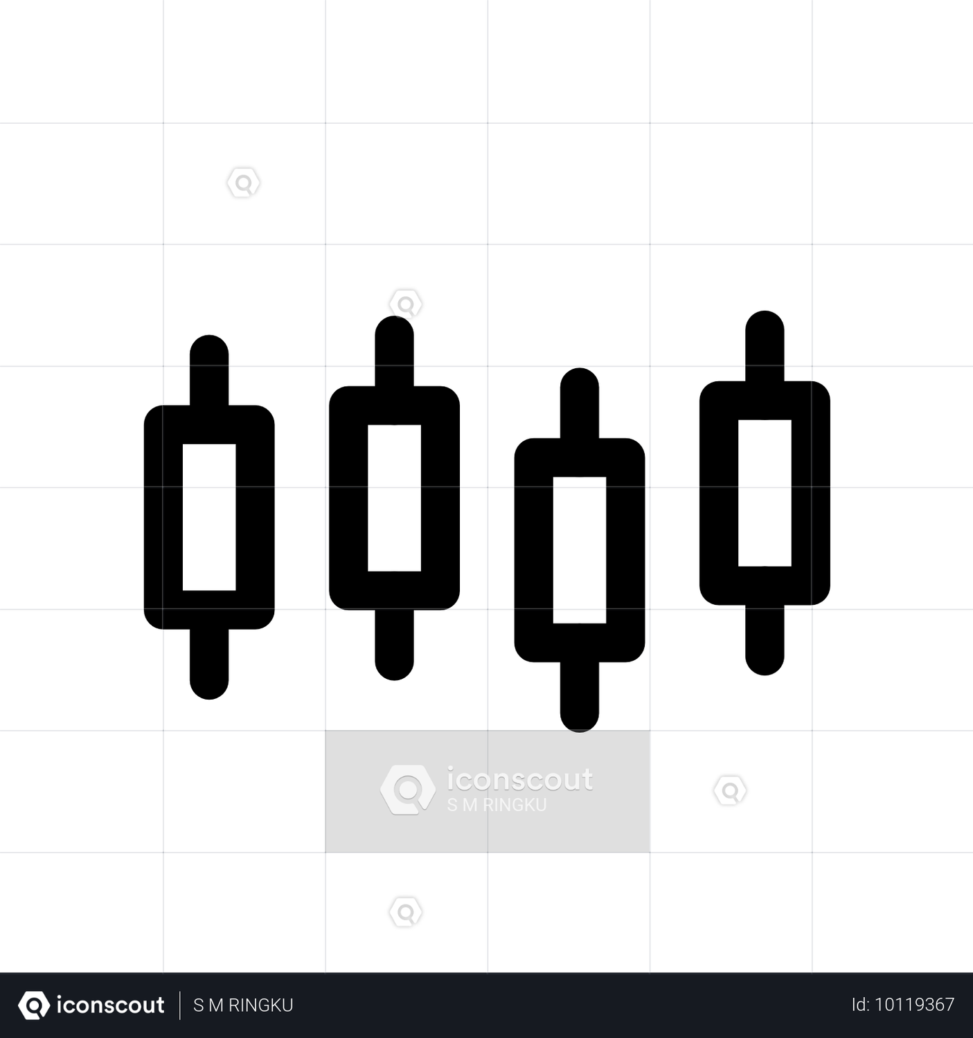 Candlestick Chart Animation by SM RINGKU | LottieFiles