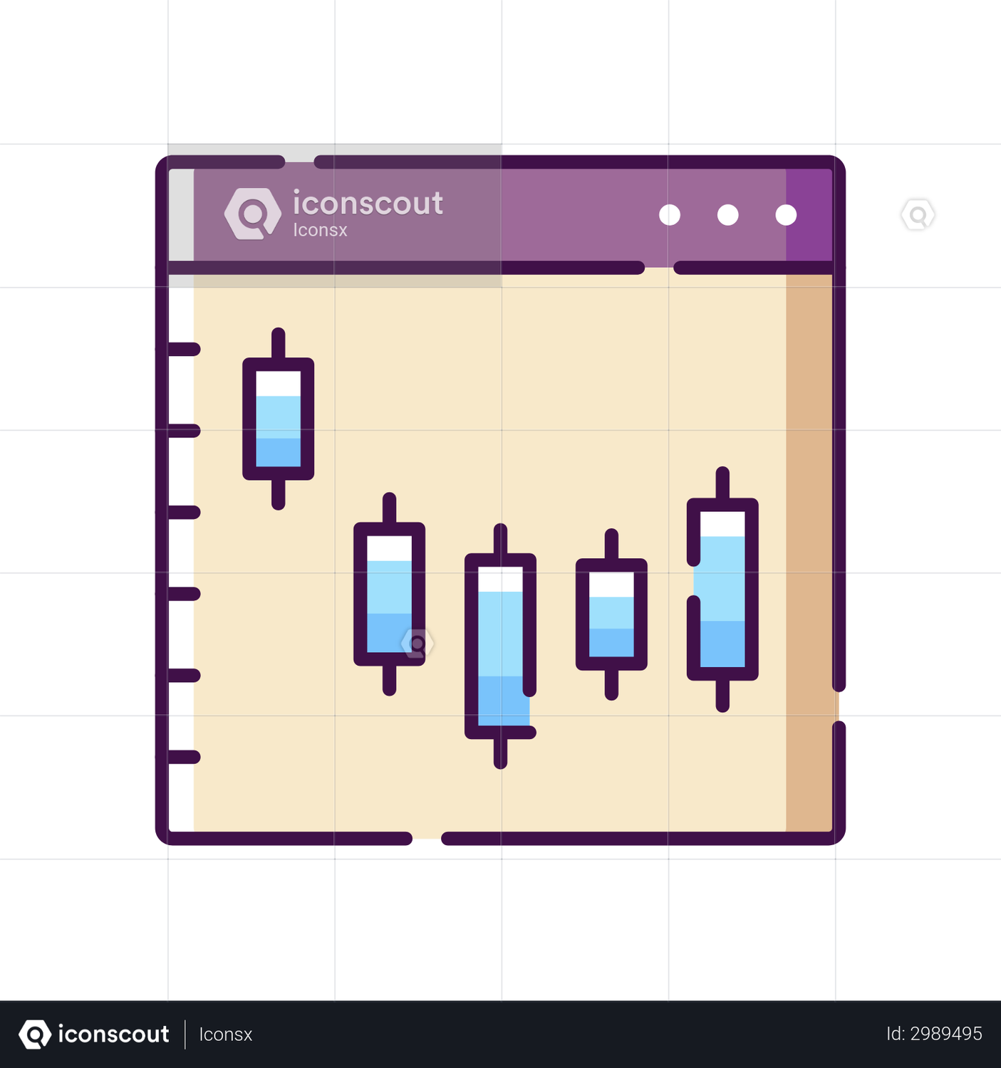 Candlestick Chart Animation by Iconsx | LottieFiles