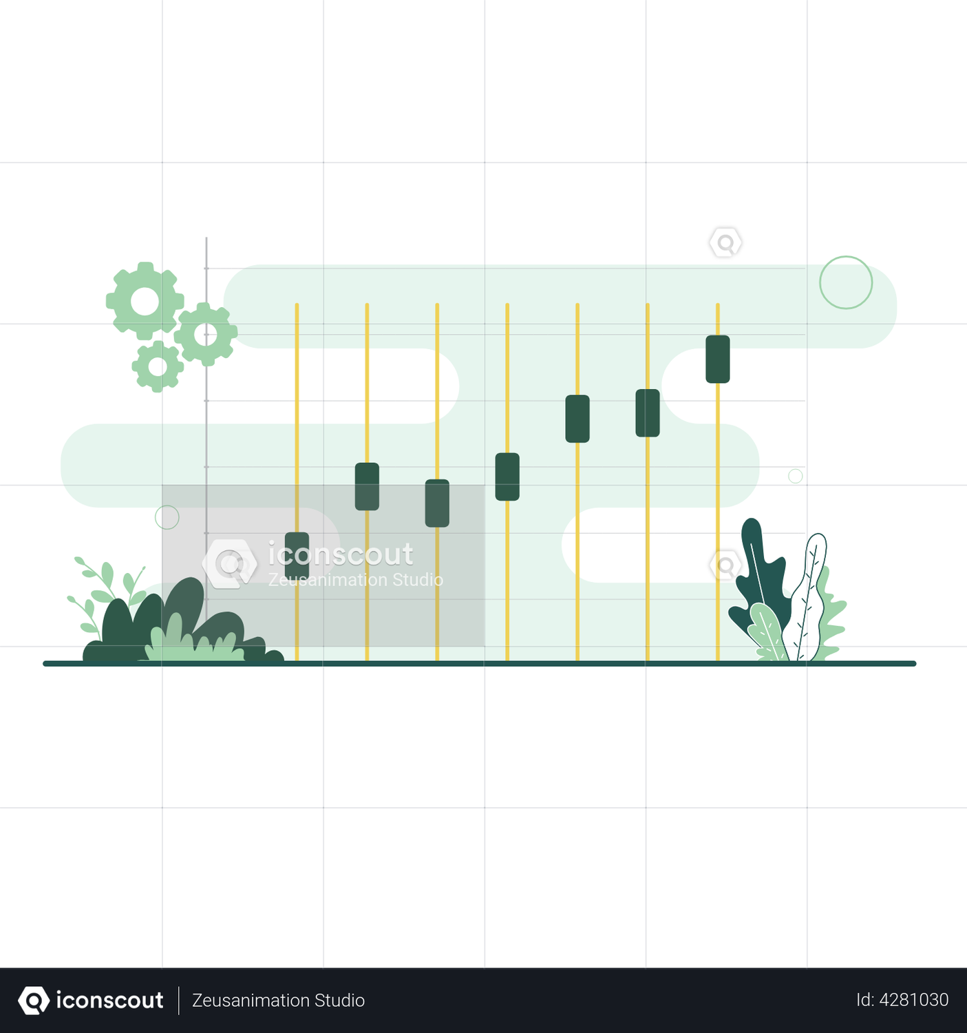 Candlestick chart Animation by Zeusanimation Studio | LottieFiles