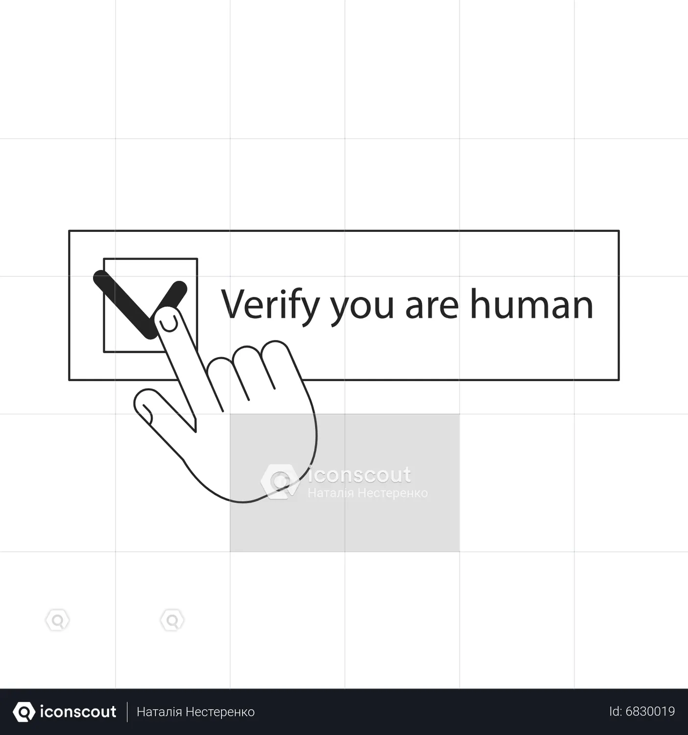Captcha Verification Bw Animated Icon Free Download Design And Development Animated Icons