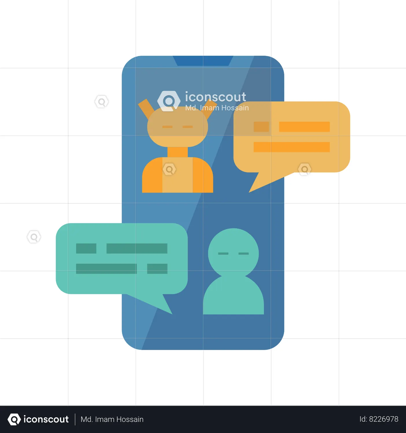 Chatbot Animated Icon Download In Json Lottie Or Mp4 Format