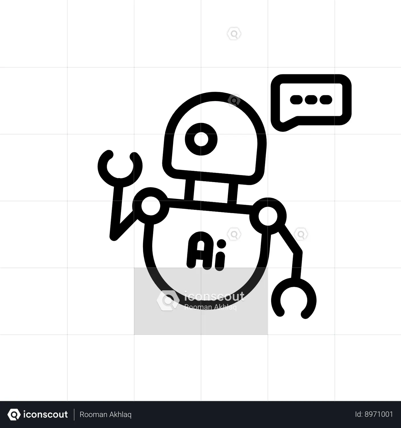 Chatbot Animated Icon Download In Json Lottie Or Mp4 Format