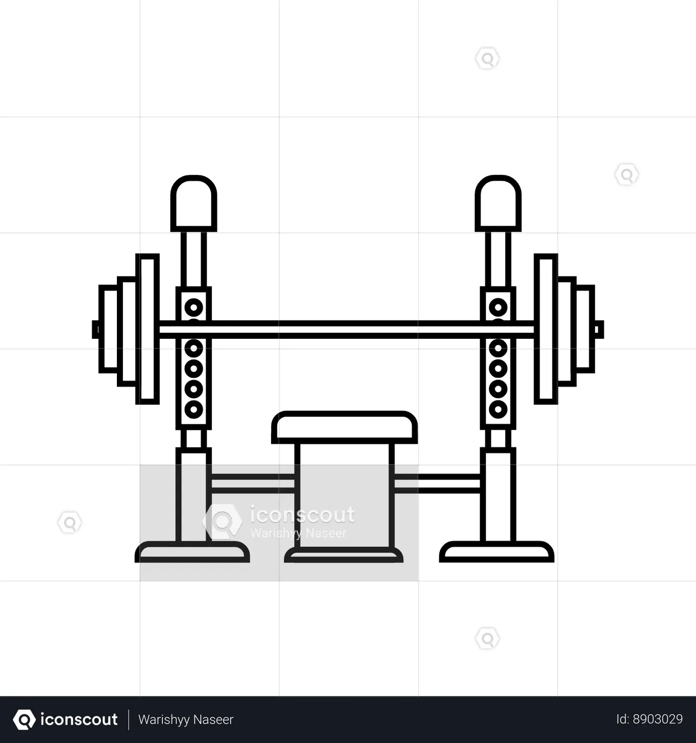 Chest Press Machine Animated Icon Download In Json Lottie Or Mp4 Format