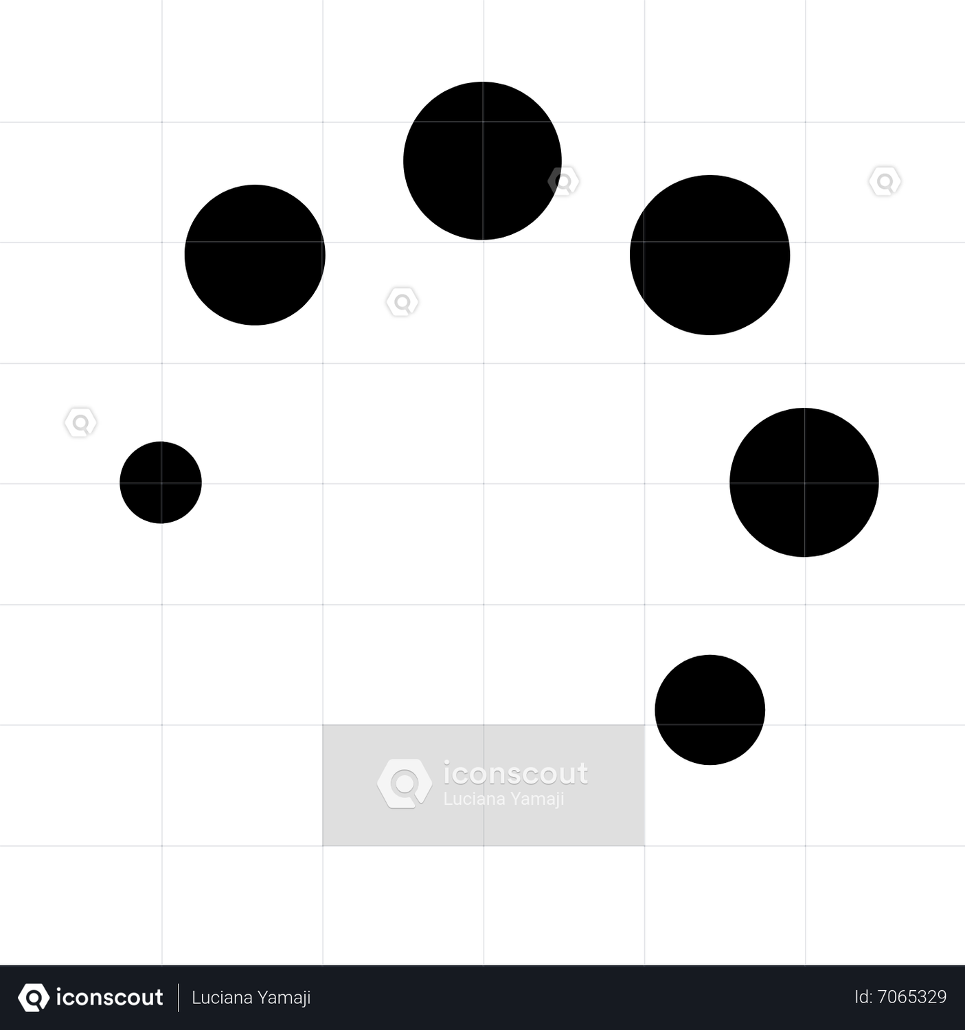 Circle Spinner Scale Animation by Luciana Yamaji | LottieFiles