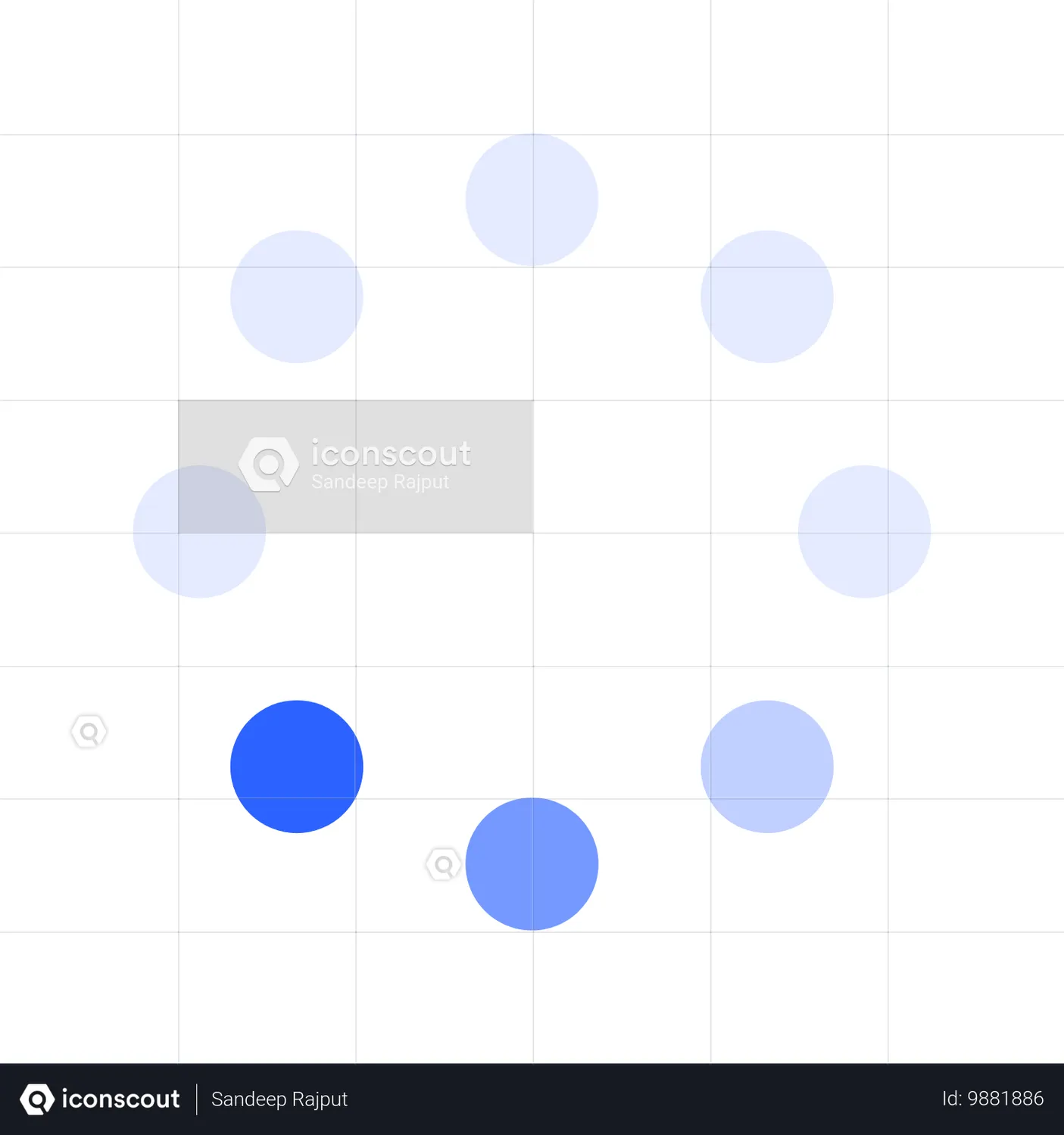 Circular Dots Loading Animated Icon - Free Download User Interface ...
