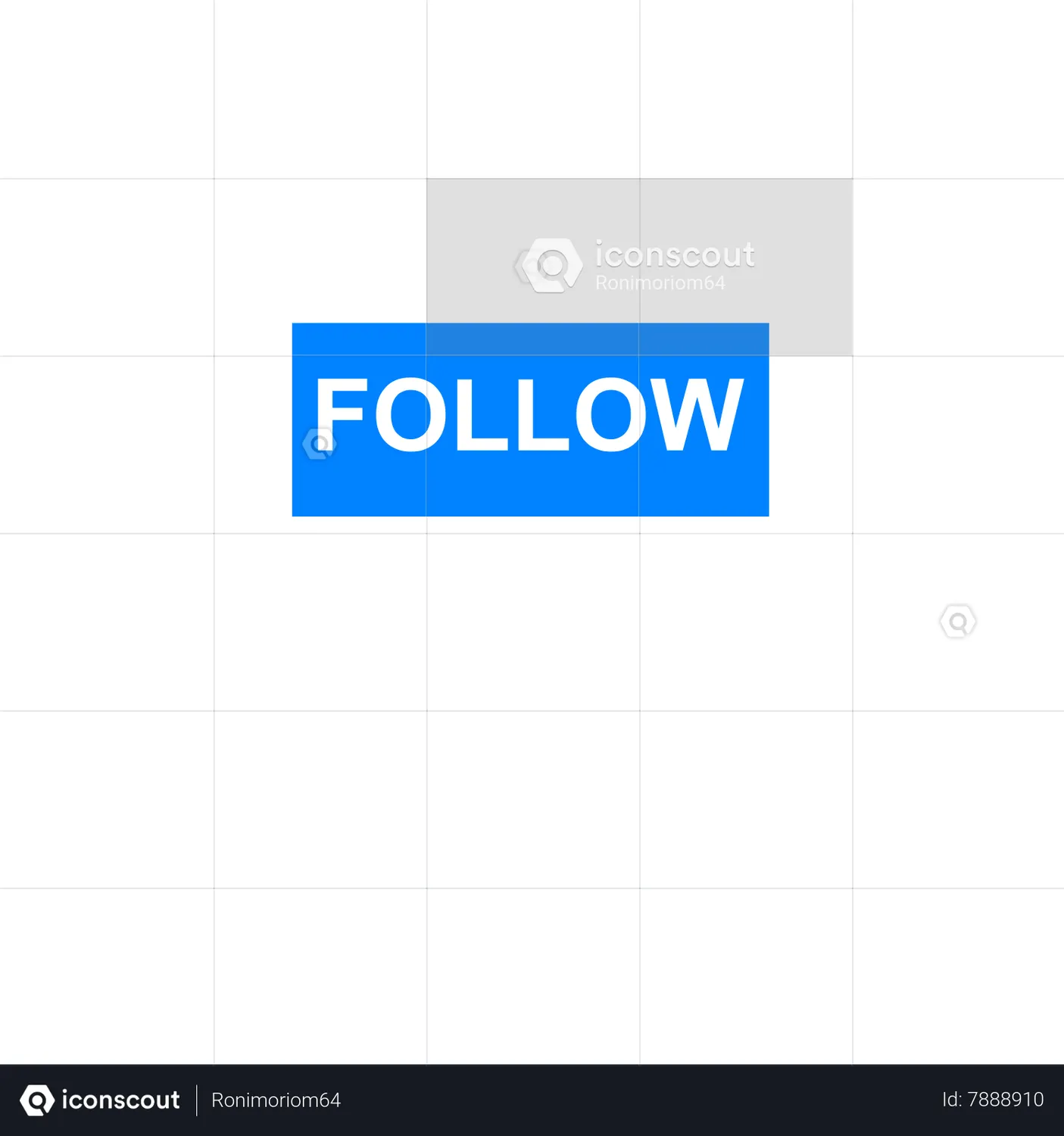 Click Follow Button Animated Icon - Free Download User Interface ...