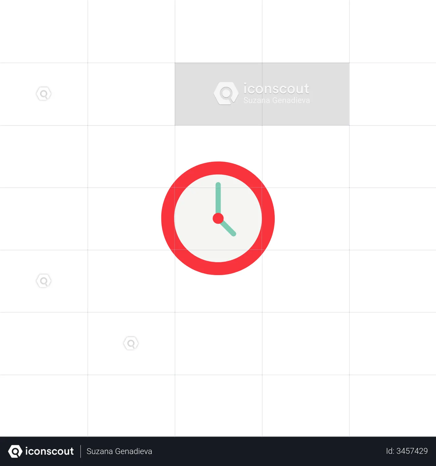 Clock Animated Icon download in JSON, LOTTIE or MP4 format