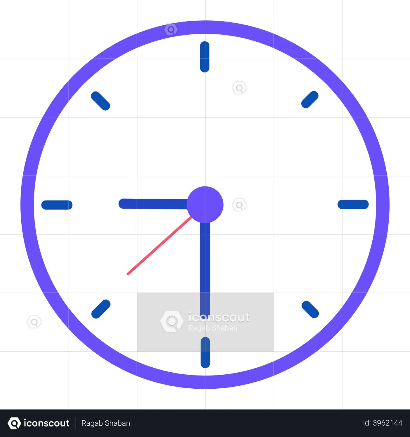 Clock Animated Icon download in JSON, LOTTIE or MP4 format